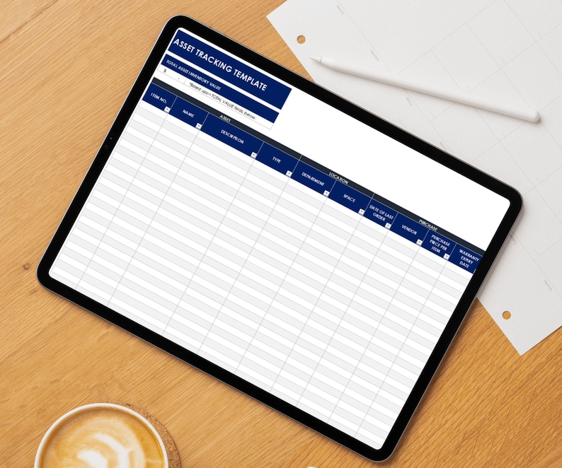 Asset Tracking Template Excel Google Sheets Asset Tracker Spreadsheet ...