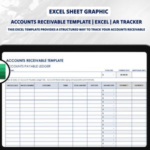 Accounts Receivable Template | Excel | AR Tracker | Invoice Tracker ...