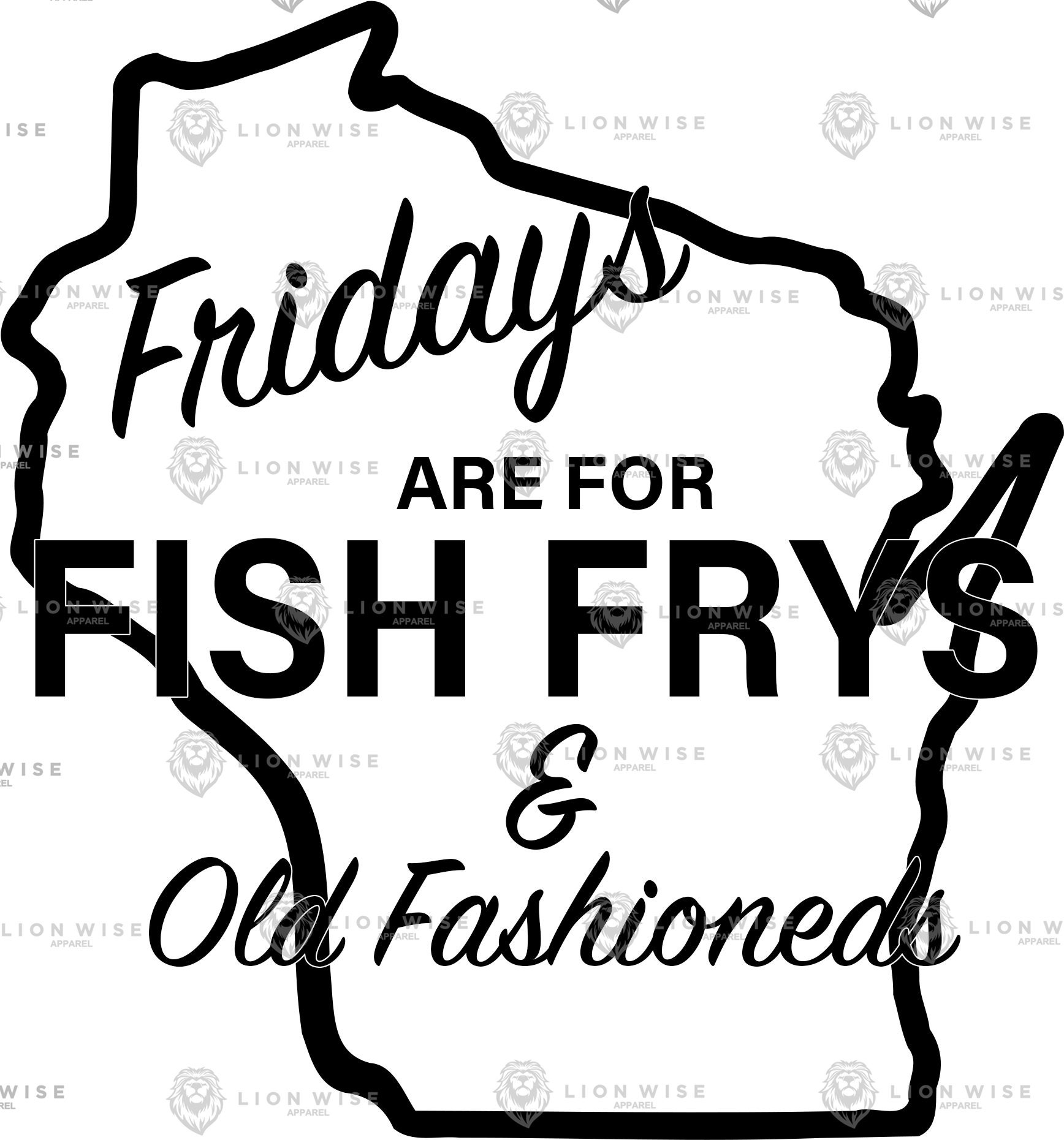 Fridays Are for Fish Frys and Old Fashioneds, SVG Cutting File, Love ...