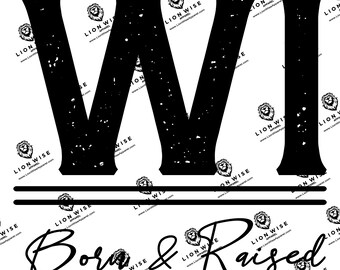 She Was Born & Raised in Ready to Press Sublimation Transfer - Etsy