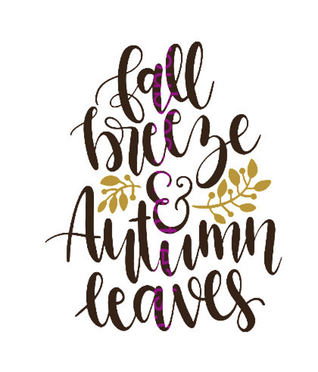 Fall Breeze Autumn Leaves Svg Etsy