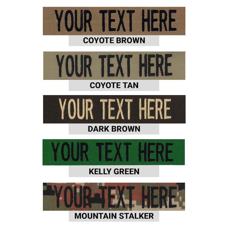 Custom Military Name Patch Made In The USA Name Tapes Name Tag | Etsy