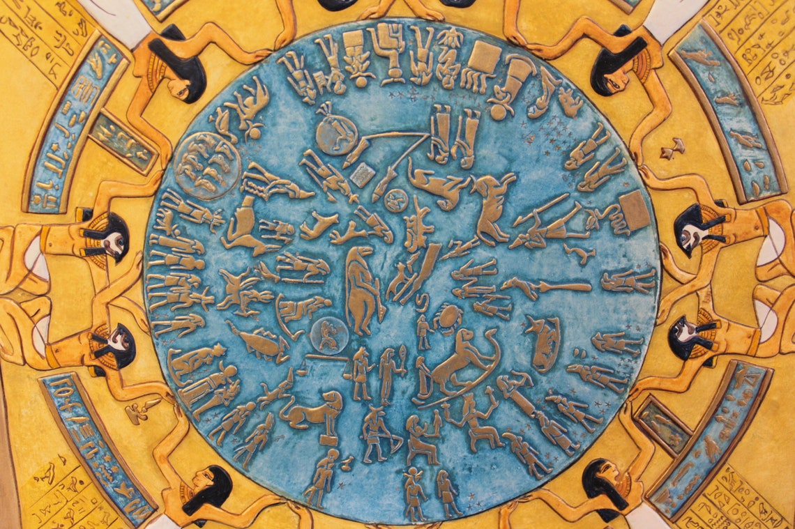 Dendera zodiac replica of the Ancient Egypt original from | Etsy