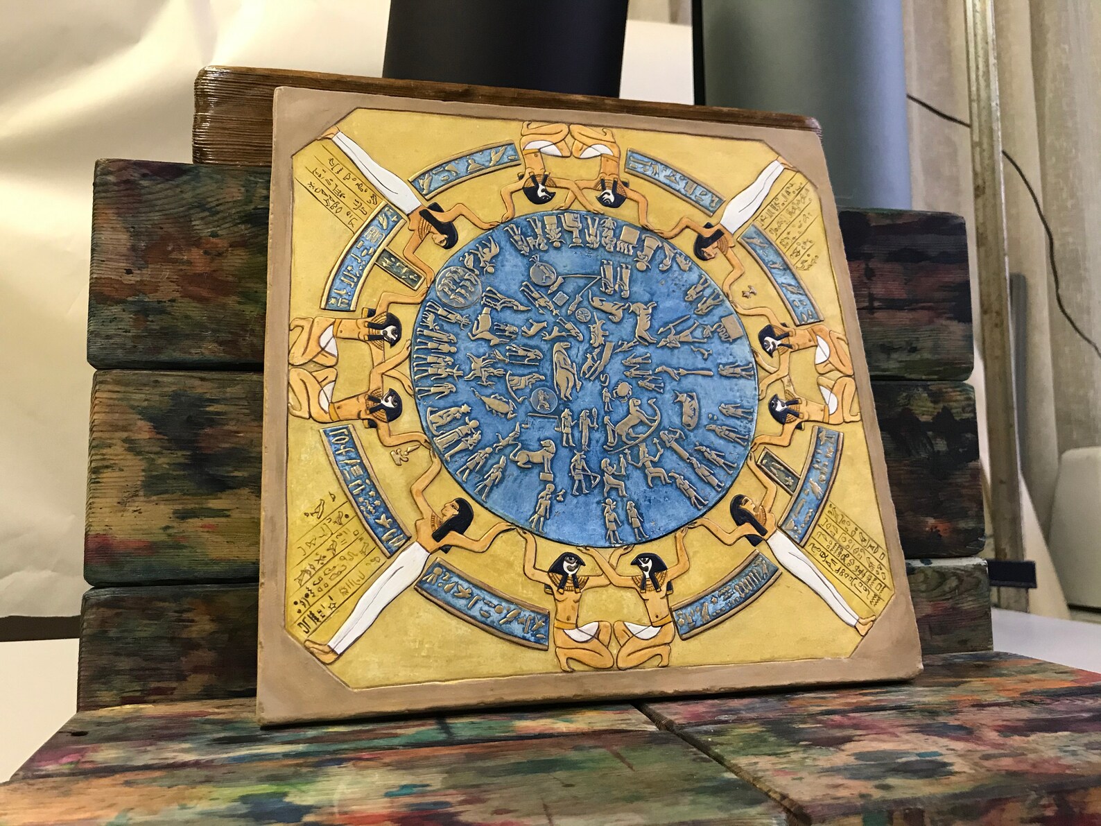 Dendera zodiac replica of the Ancient Egypt original from | Etsy