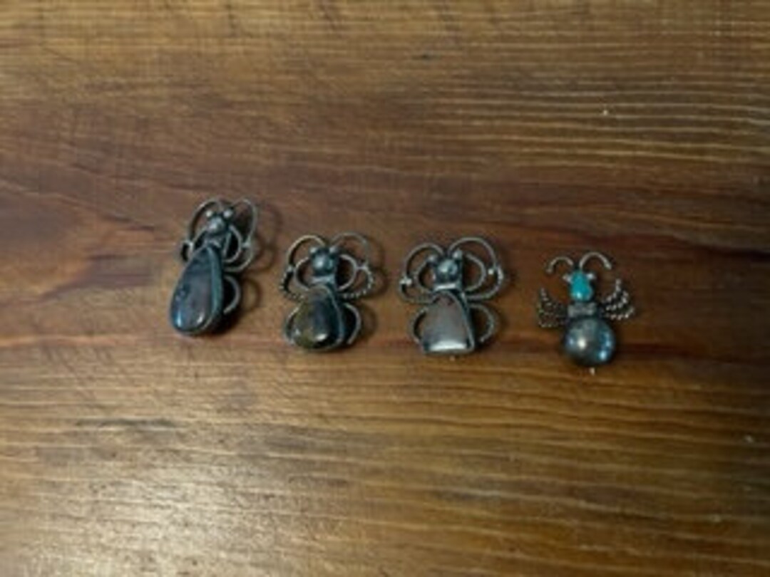 Stone Bug Pins - Etsy