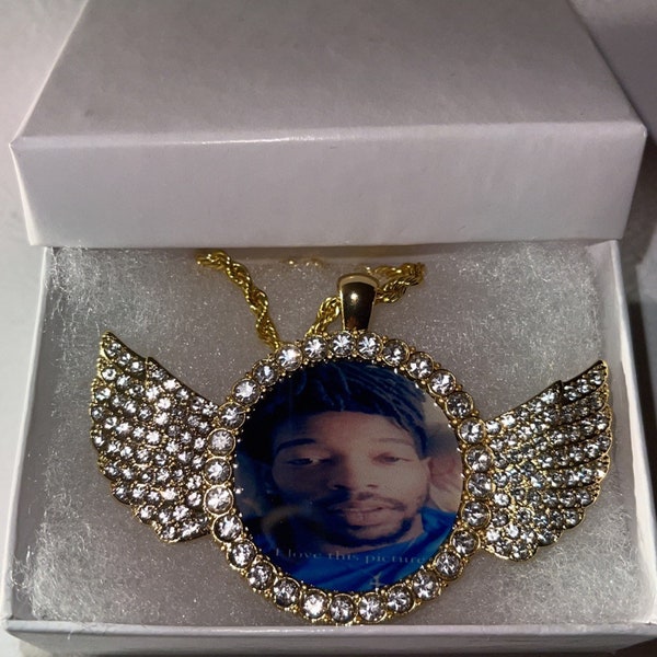 Wing Picture Pendant - Etsy