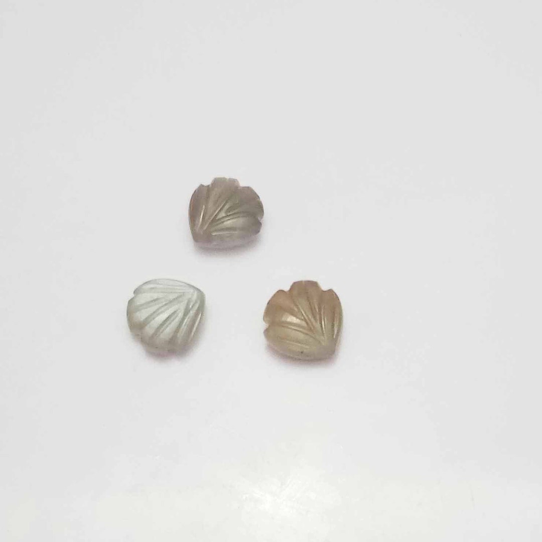 AAA Grey Moonstone Shell Shape Briolettes, Natural Moonstone Shell ...