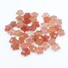 AAA Pink Strawberry Quartz Smooth Star Carved Briolettes, Natural Pink ...