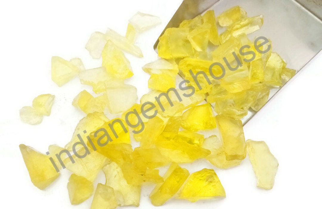 200 Gm Lemon Quartz Palm Stone Size 5 to 15 MM Specimen,semi Precious ...