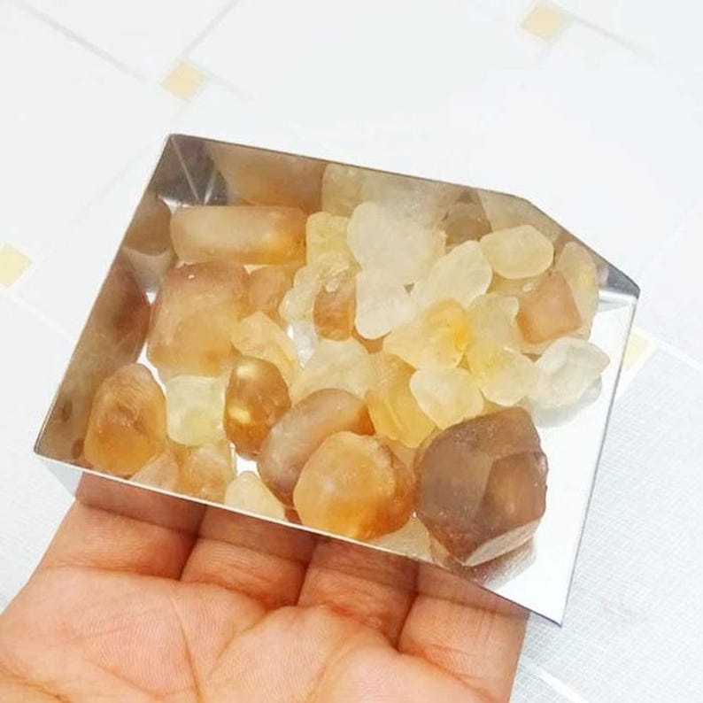 25 Piece Raw Imperial Topaz Crystals, Unpolished Gemstone (10-20 MM) - Etsy