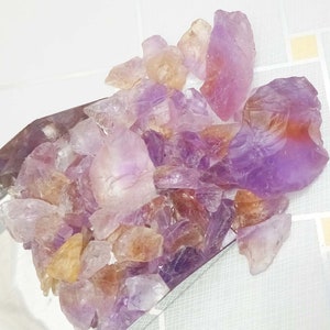 25 Piece Natural Rough 10-30 MM Rough, Bulk Raw Rare Ametrine Rough Crystals,natural Ametrine ...