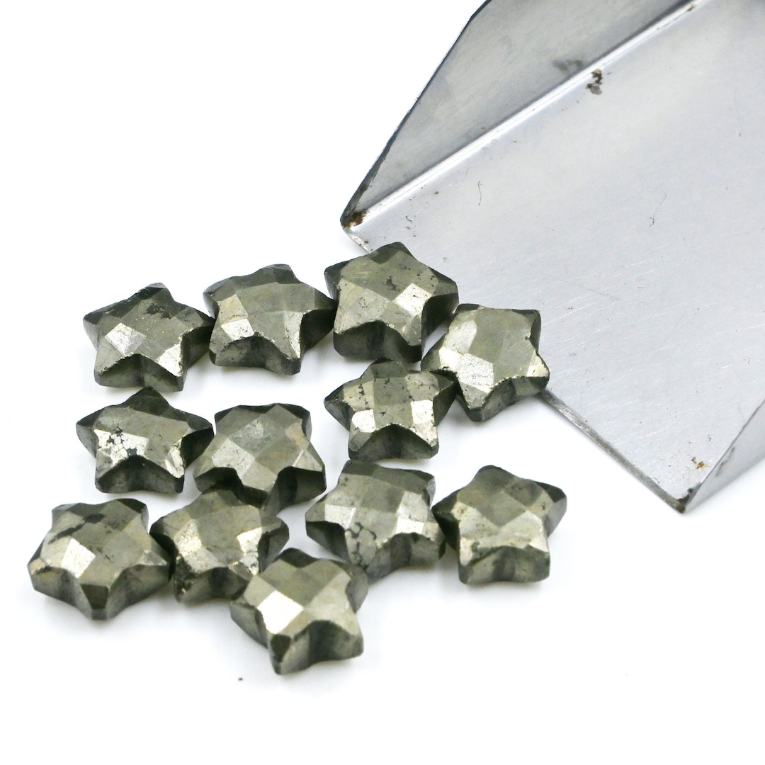AAA Pyrite Smooth Star Carved Briolettes, Natural Pyrite Star Shape ...