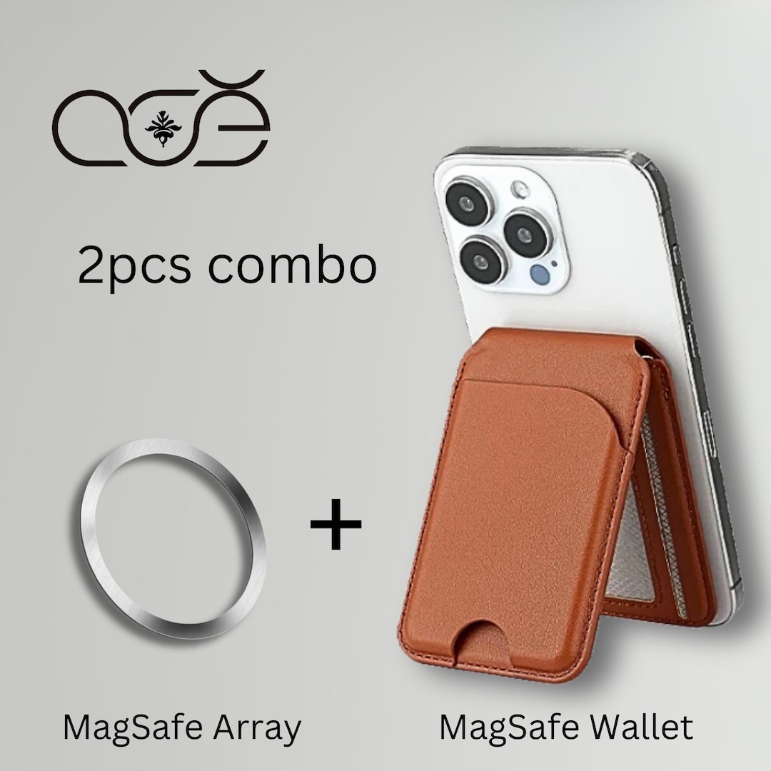 Magsafe Combo - Vegan Leather Magsafe Wallet Stand for iPhone 16 ...