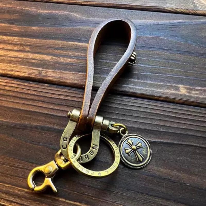 Brass Keychain - Etsy