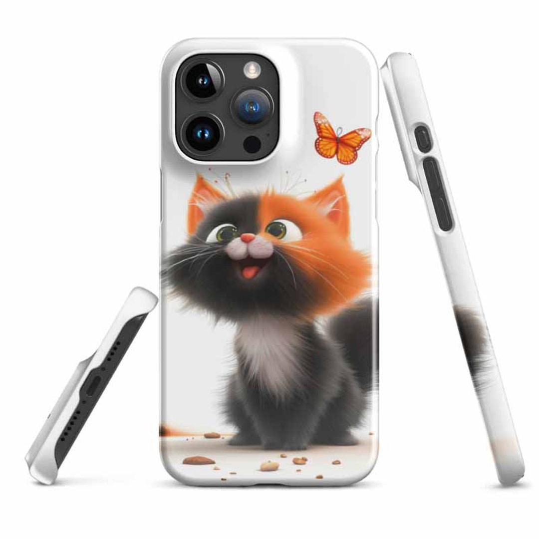 Fluffy Cat iPhone Case - Etsy