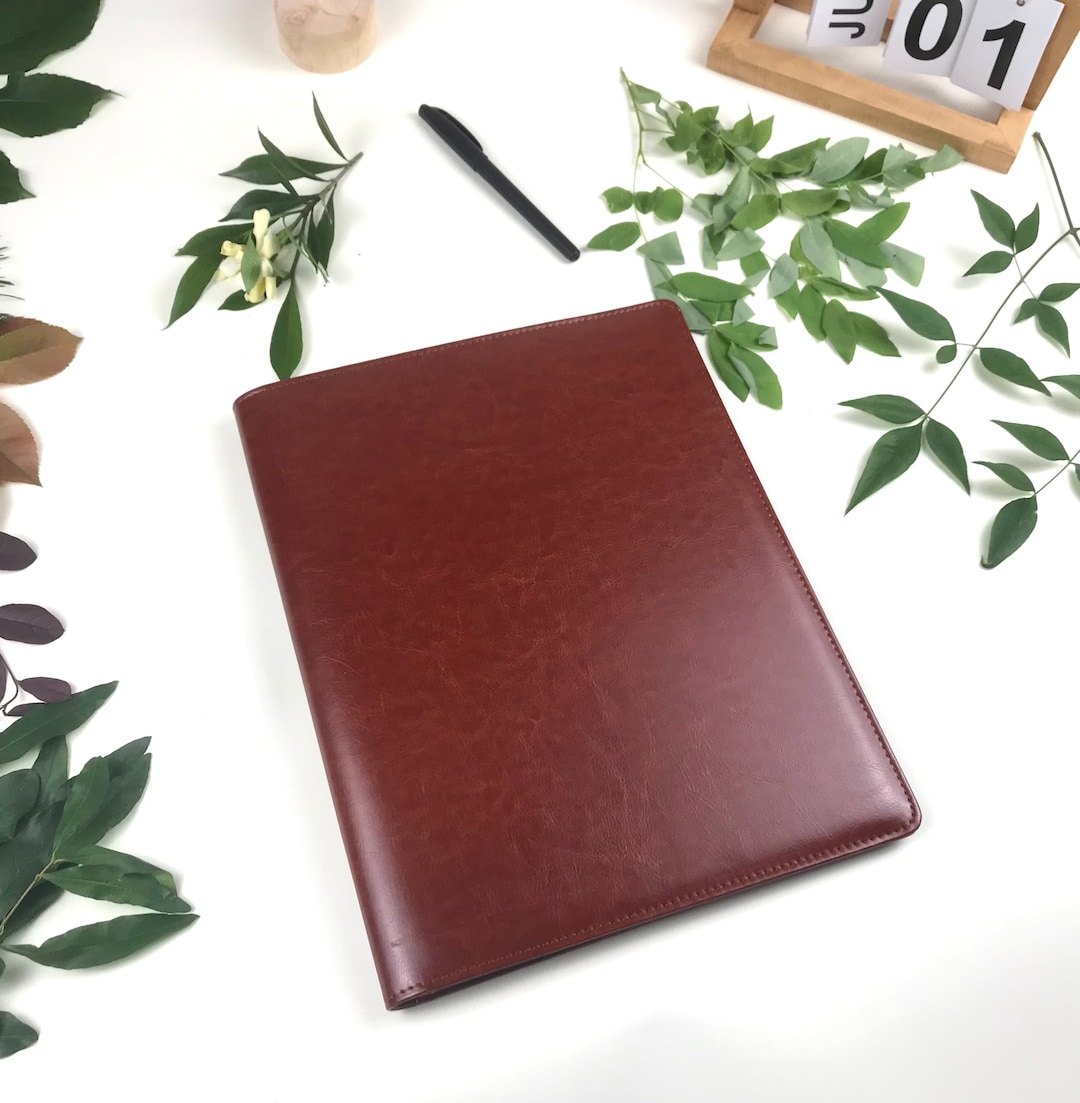 Custom Vegan Leather Clipboard, Leather Portfolio With Custom ...