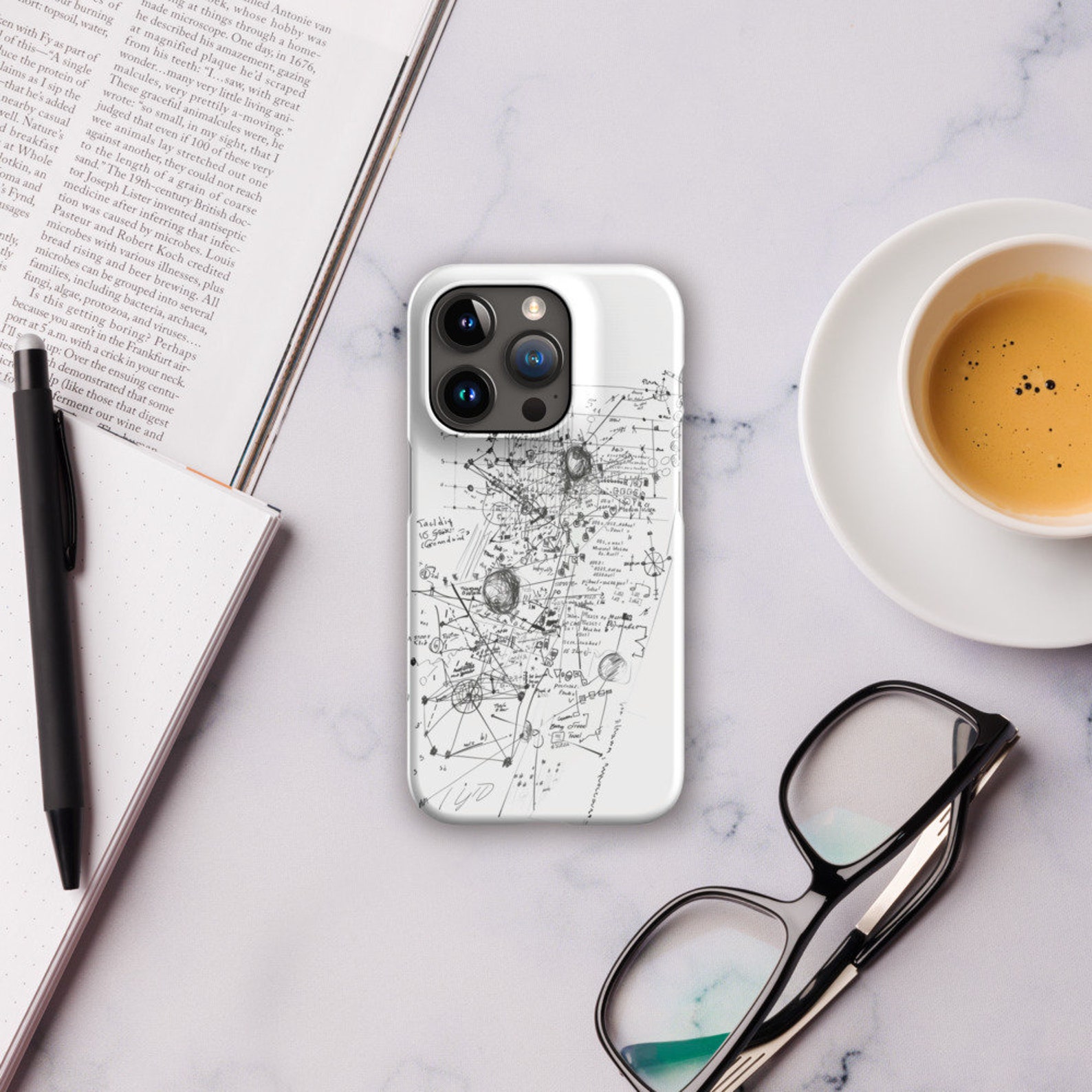 Custom Manuscript Pattern iPhone Case - Etsy