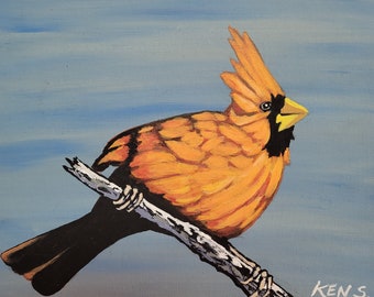 Fat Cardinal Art - Etsy