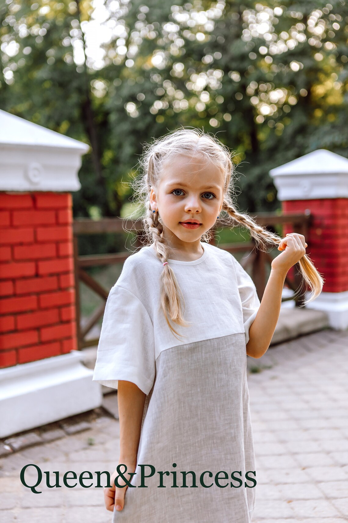 Linen Dress for Girl Linen Dress Short Sleeve Linen Dress - Etsy