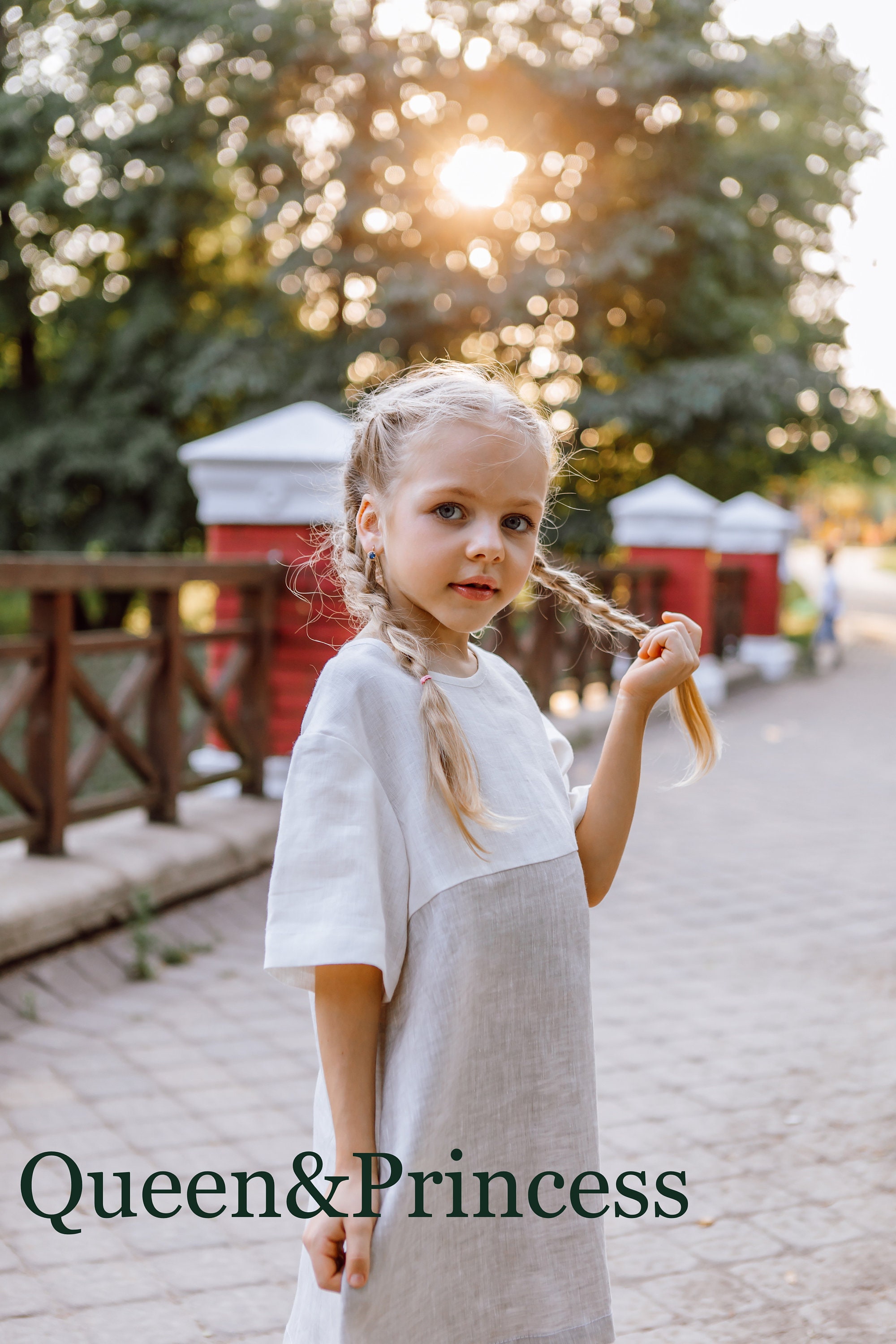 Linen Dress for Girl Linen Dress Short Sleeve Linen Dress - Etsy