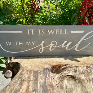 It is Well Sign, Christian Signs, Farmhouse Signs, Housewarning Sign ...