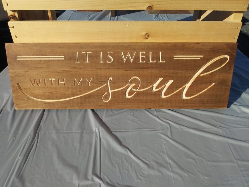 It is Well Sign Christian Signs Farmhouse Signs | Etsy