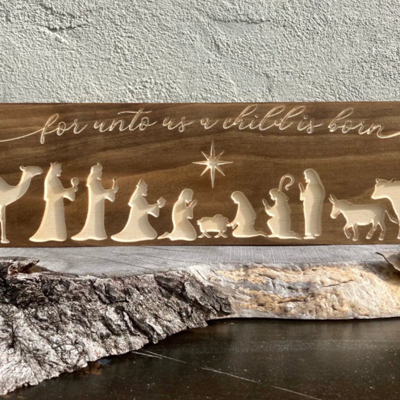 Nativity Sign - Etsy
