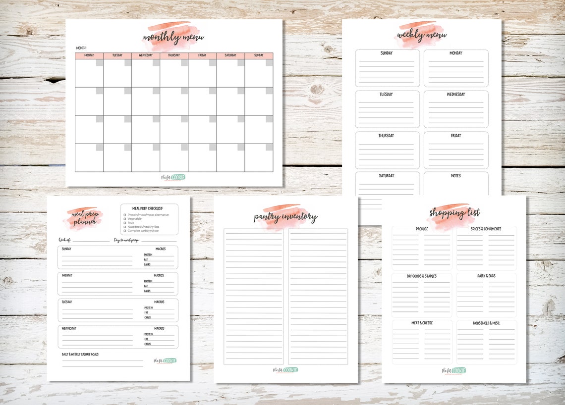 Ultimate Meal Planning Kit - Etsy