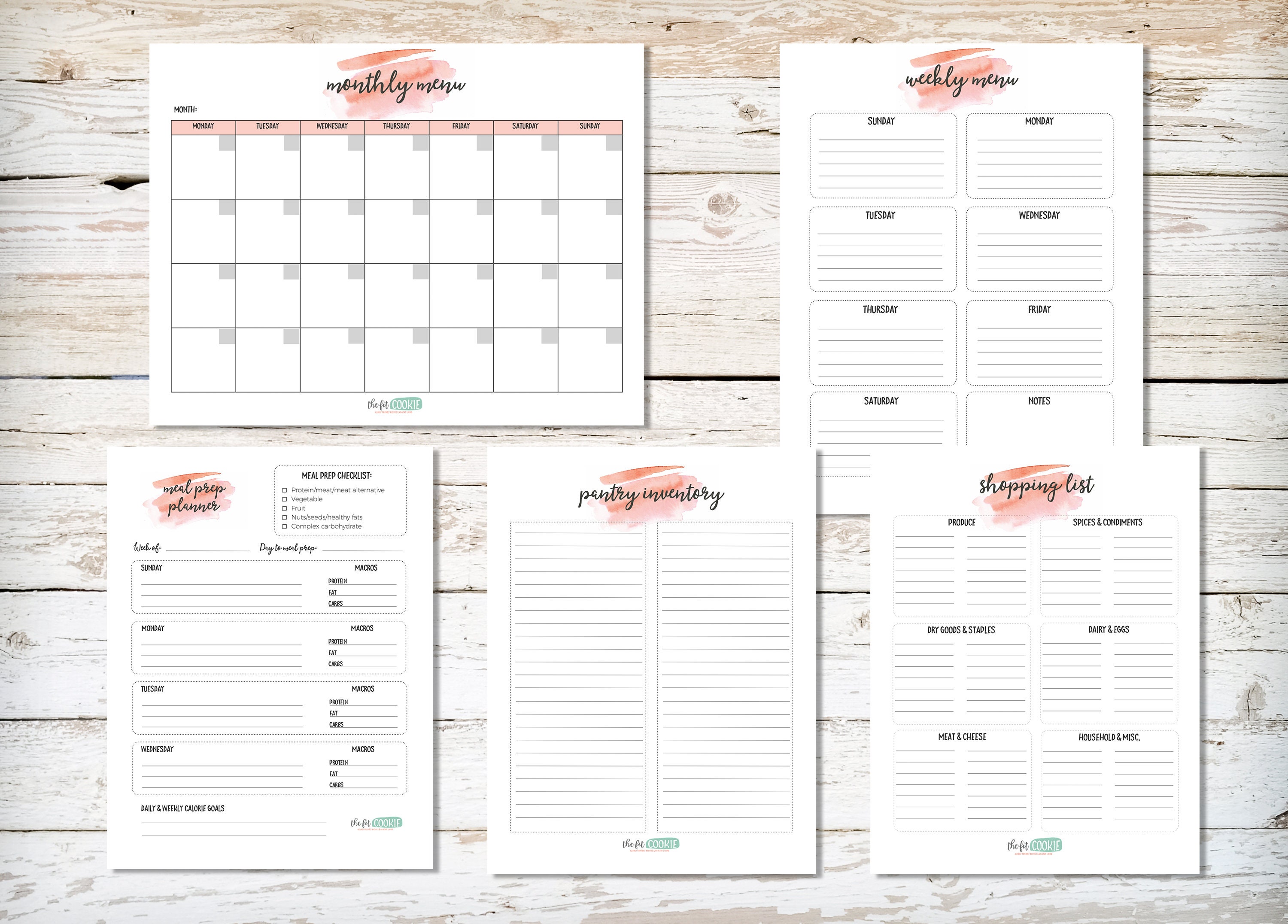 Ultimate Meal Planning Kit - Etsy