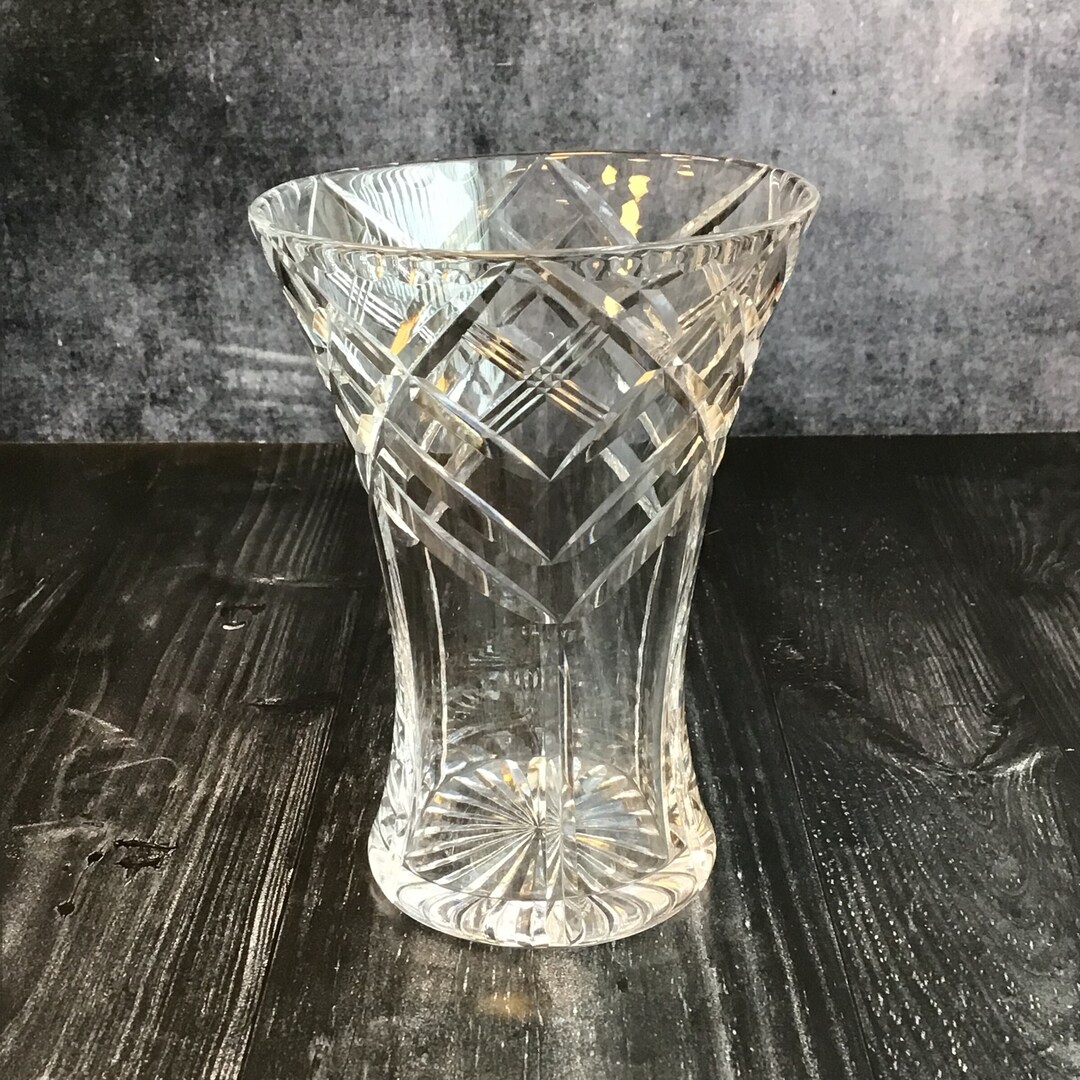 Vintage Tudor Crystal Vase, English Crystal Posy Vase - Etsy