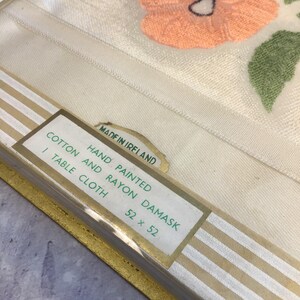 Vintage Irish Table Linen Gold Medal Brand Hand Painted Cotton and ...