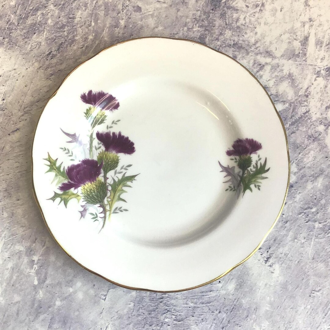 Rare Vintage Duchess Bone China Tea Plate - Highland Beauty Pattern ...