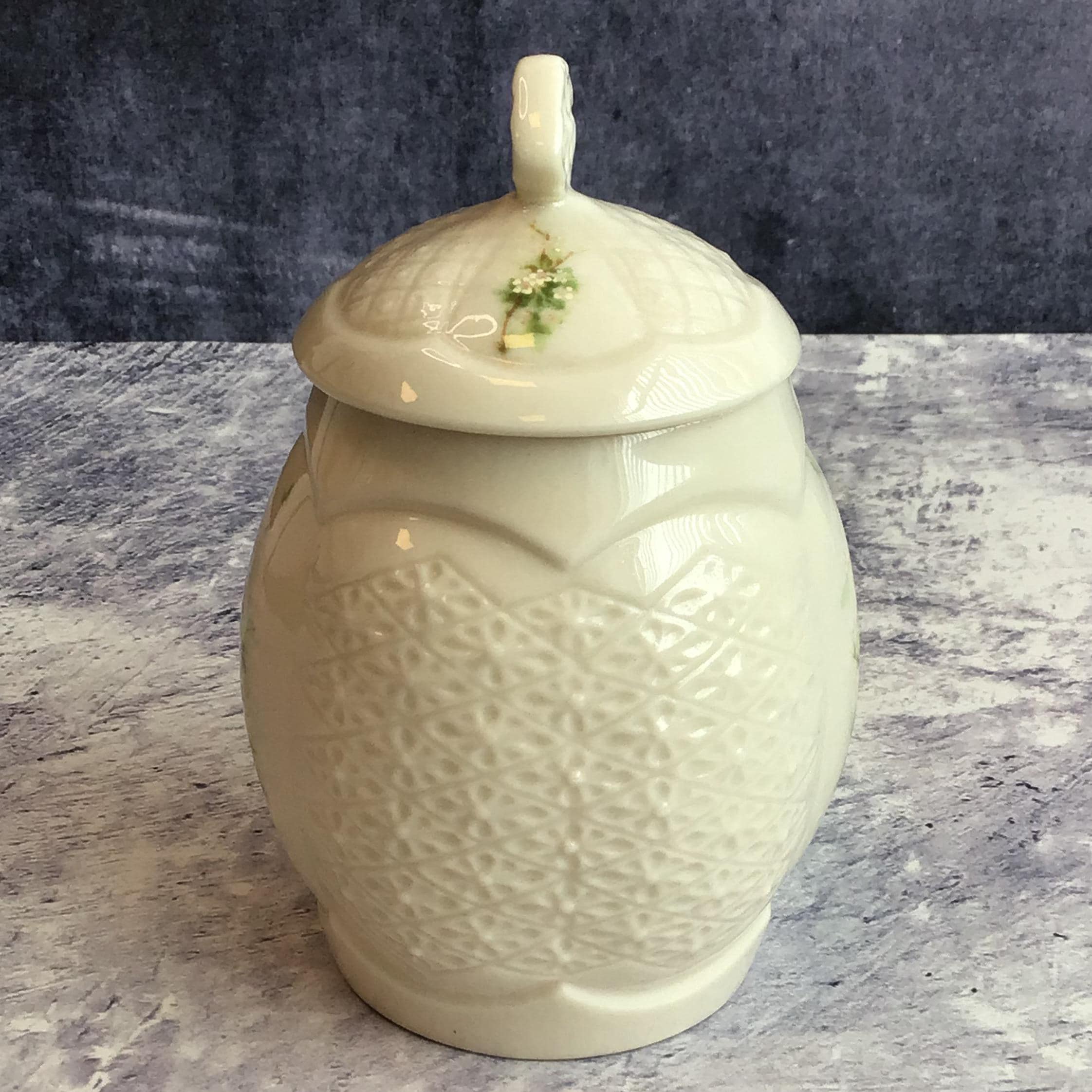 Beautiful Vintage Irish Parian Donegal China Hawthorn Marmalade Jar ...