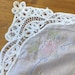 Vintage Embroidered Fine Linen Tray Cloth With Tape Lace Border ...