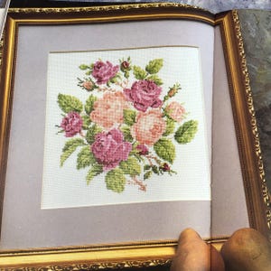 Vintage 1994 Needlecraft Book Flowers in Cross Stitch by Jane Alford ...