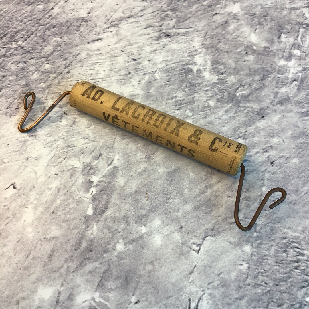 Antique French Shopping Bag Handle, Art Deco French Advertising Parcel ...