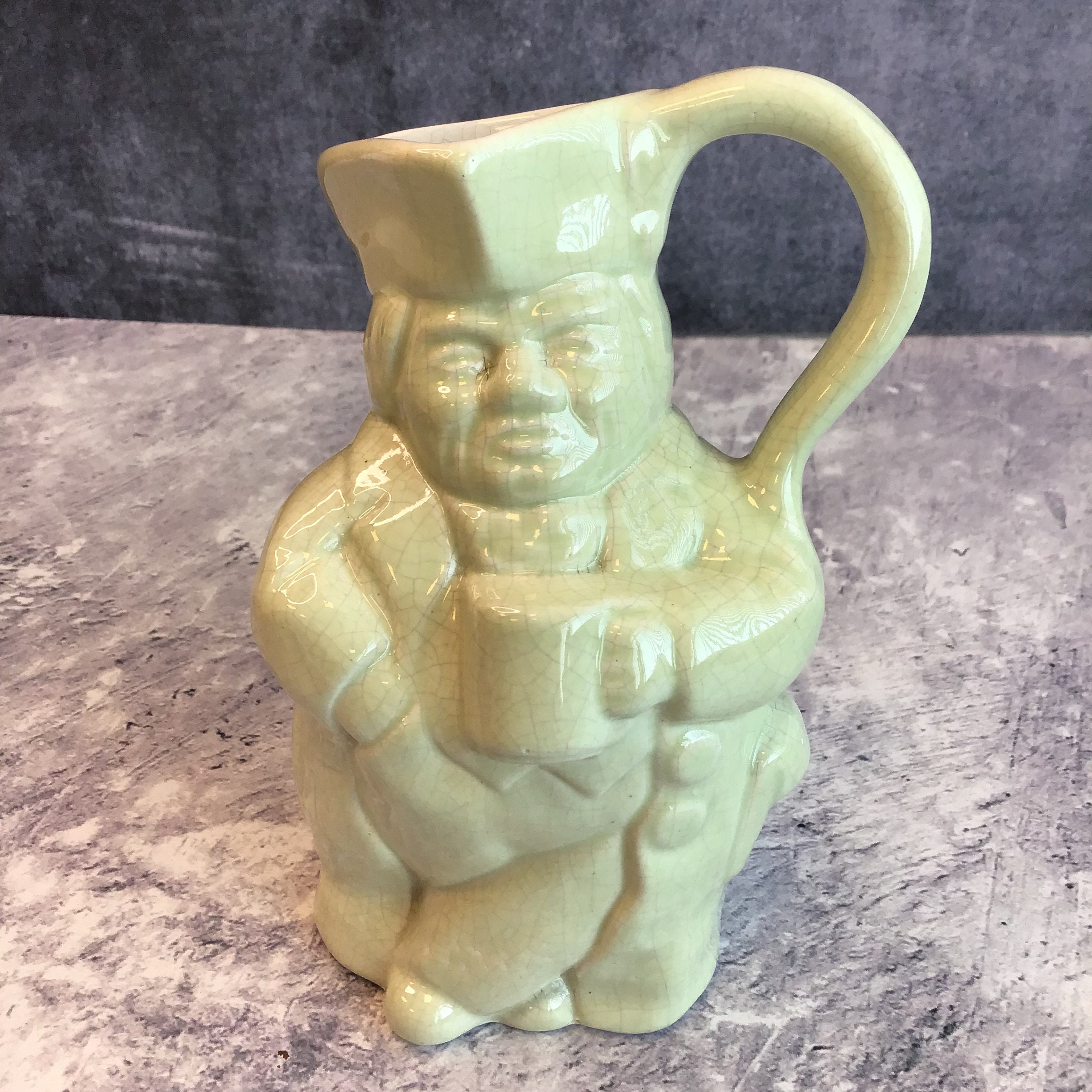 Vintage Hornsea Green / Cream China Toby Jug Traditional - Etsy