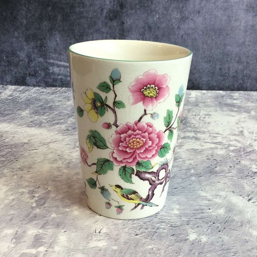 Vintage James Kent Old Foley 'chinese Rose' China Beaker or Tumbler - Etsy