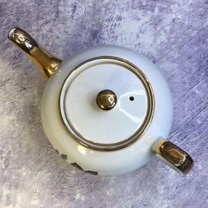 Vintage 1960s China Teapot With Pink Roses and Gilding by Carrigaline ...