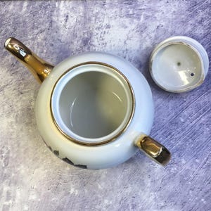 Vintage 1960s China Teapot With Pink Roses and Gilding by Carrigaline ...