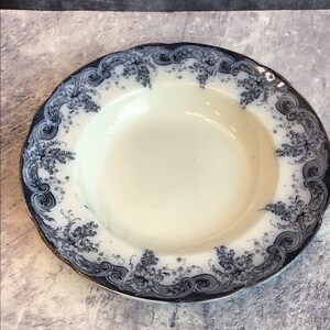 Antique Vintage Royal Doulton Burslem Blue and White Large China Bowl ...