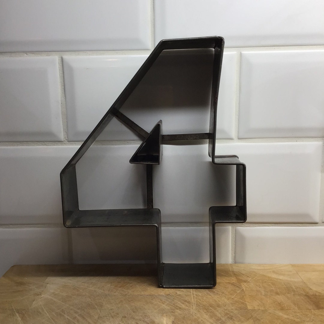 Large Vintage Number Four Baking Tin Mould, Number 4 Cake Pan, Vintage ...