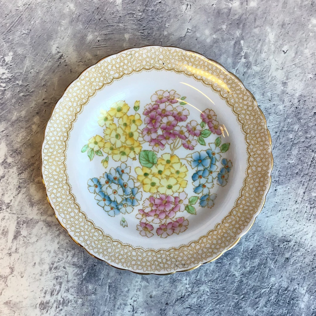 Vintage TUSCAN Fine English Bone China Tea Plate - Delicate Florals ...
