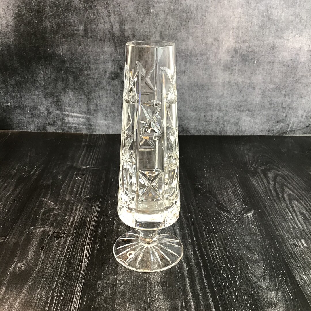 Vintage Irish Tyrone Crystal Stem / Bud Vase 7 Inches - Etsy