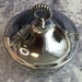 Vintage Oneida Pressed Glass Jam Pot With Silver Plated Lid and Plate ...