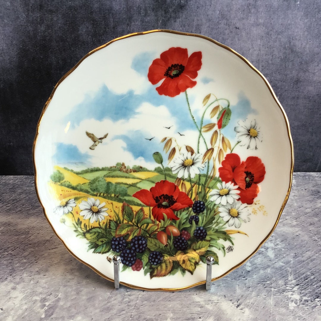Vintage Royal Albert China Autumn Countryside Plate 3567 Ltd Edition as ...