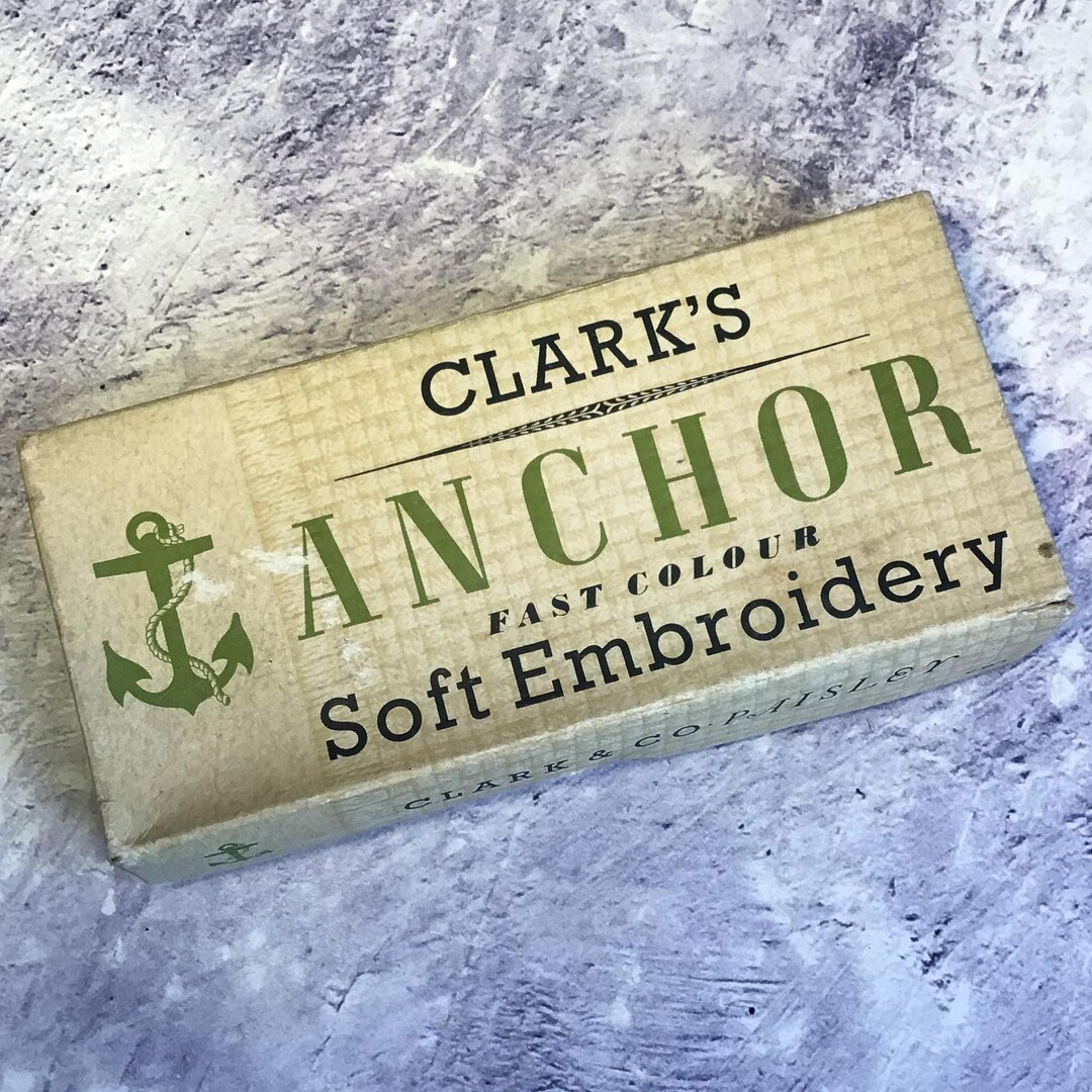 Vintage Box of Anchor Fast Colour Soft Cotton Embroidery Thread – 9 X ...