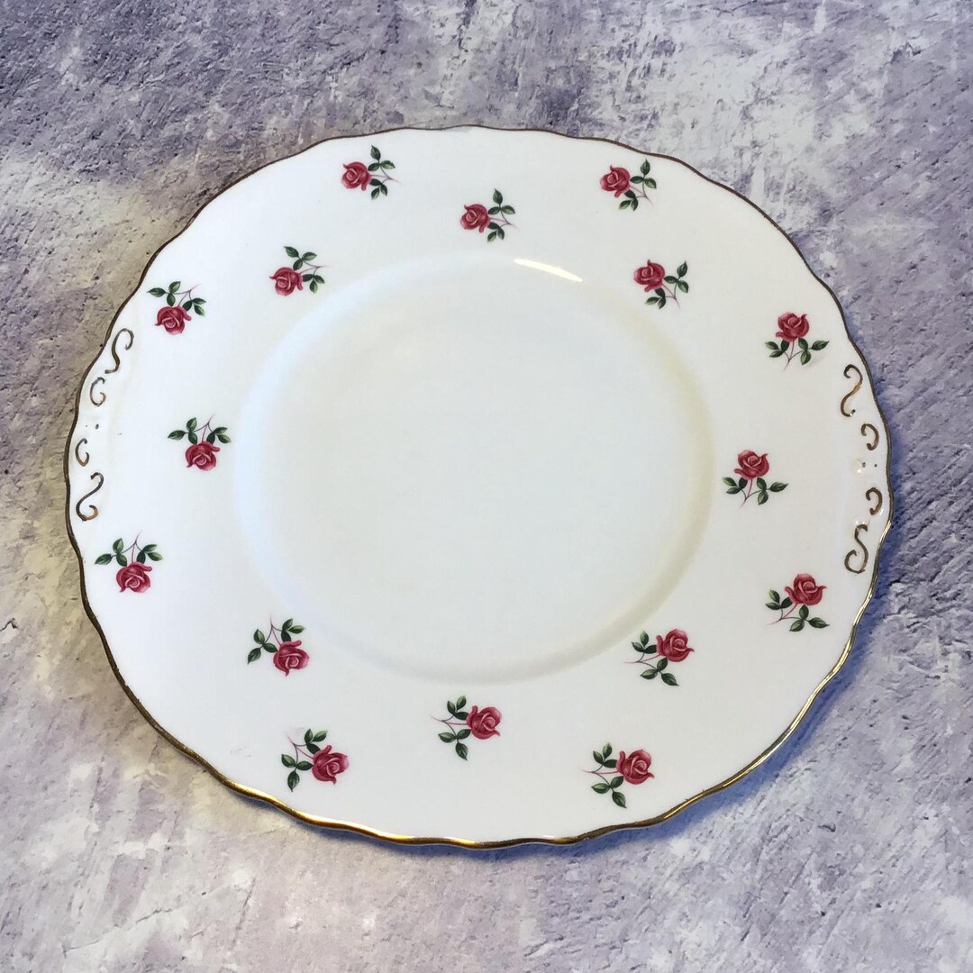 Vintage Colclough Bone China Square Cake Plate With Tab Handles ...