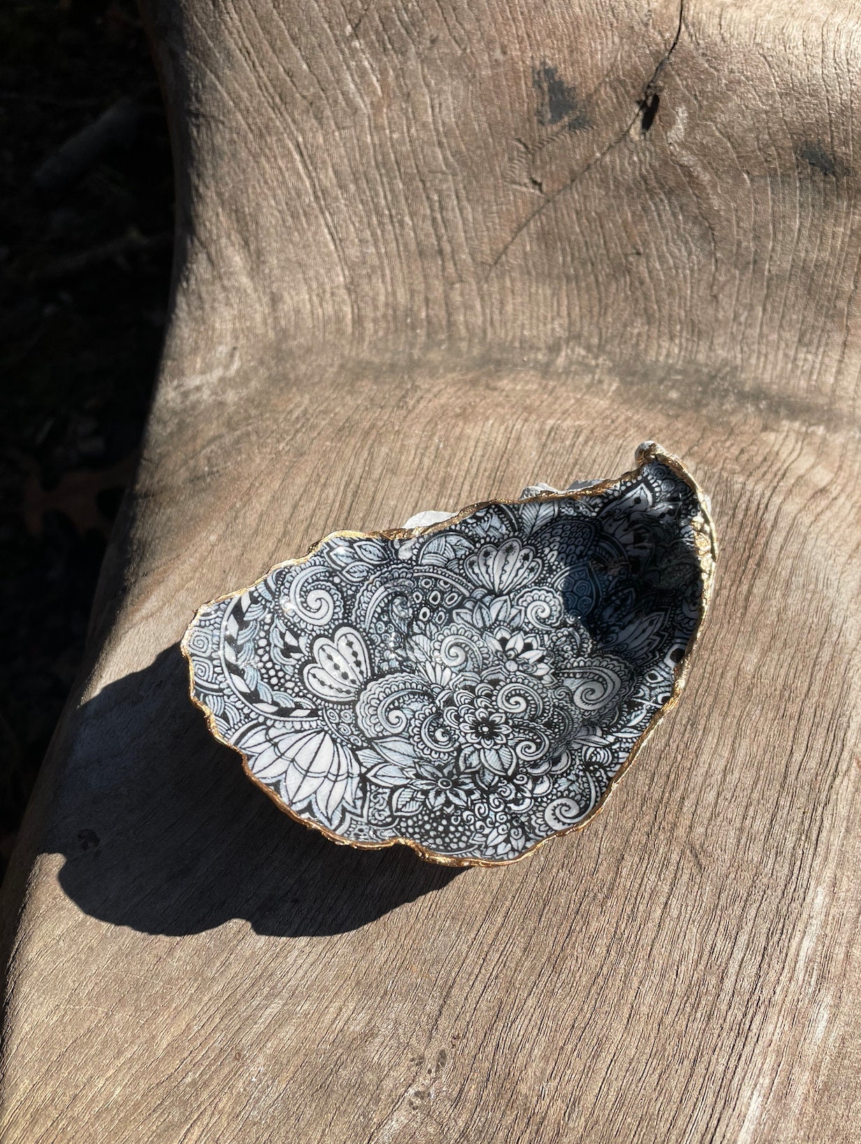 Oyster Shells Oysters Decoupage Shell Black and White - Etsy