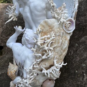 Ocean Myth Sculpture in Extra-large Oyster Shell – Handmade Sea ...